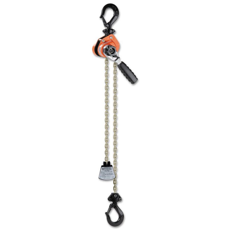 Mini Ratchet Lever Hoists 1100 lb Capacity 1 Fall 78 lb Pull | TechproTool