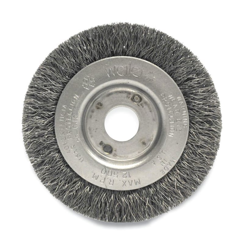 Narrow Face Crimped Wire Wheel 3 in D .0118 Steel Wire | TechproTool