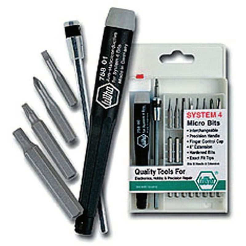 Micro Bit Compact Precision Tech Sets Slotted; Phillips; Torx; Hex | TechproTool