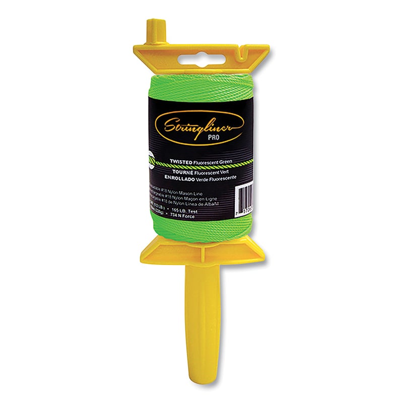 PRO Mason's Line Reel 540 ft Twisted #18 Nylon with Reel Fluorescent ...