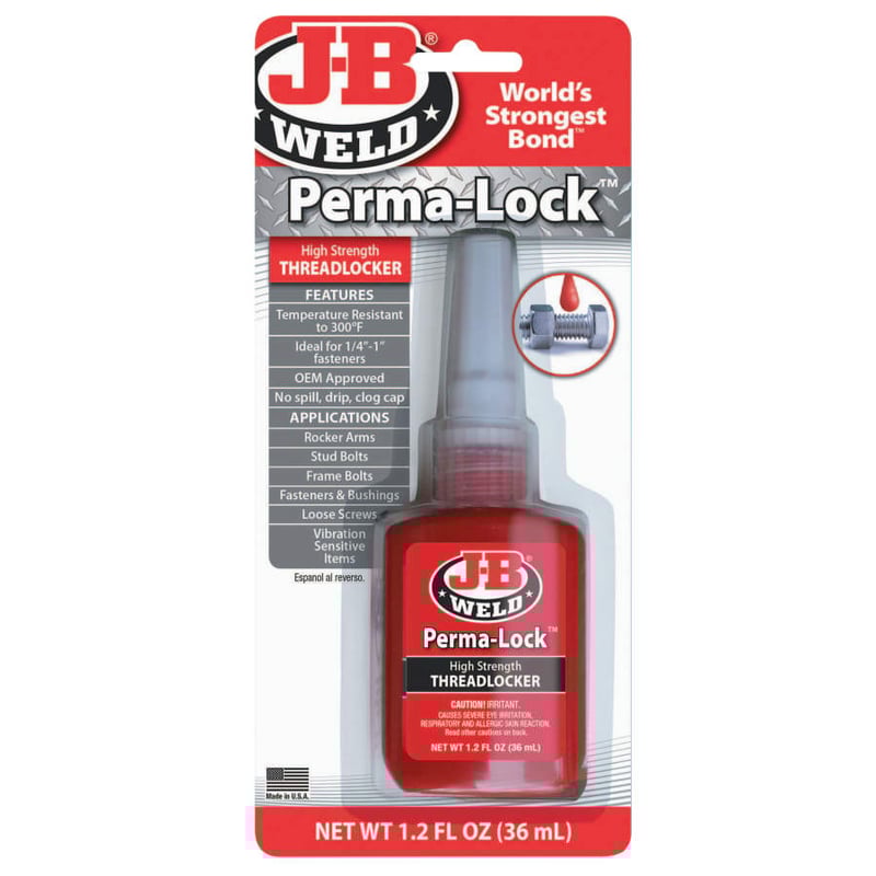 J-B Weld Perma-Lock Threadlocker 36 mL Red | TechproTool