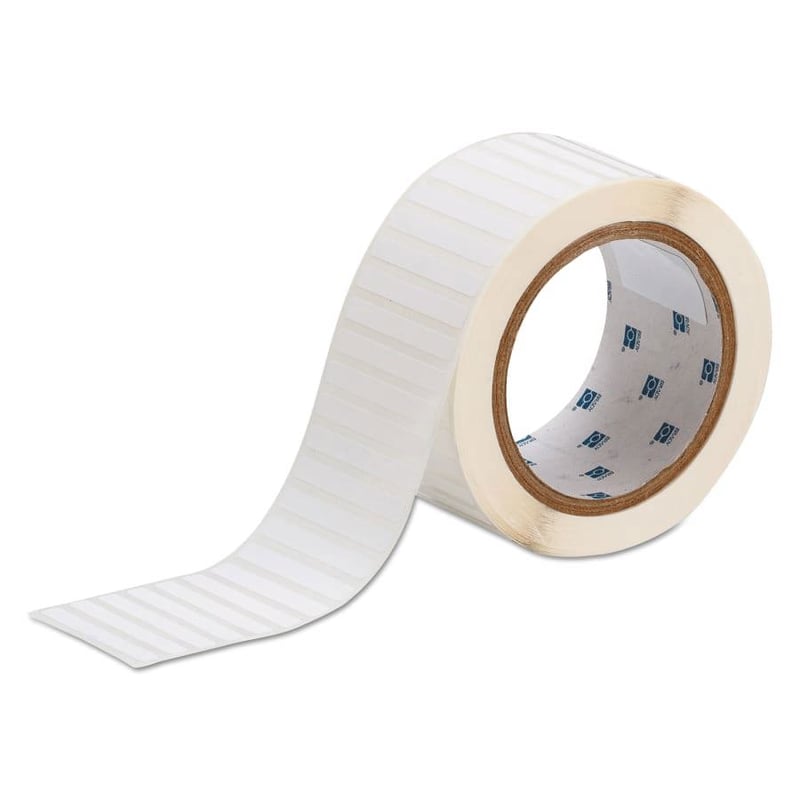 Thermal Transfer Printable Labels, 0.6 in x 2 in, White | TechproTool
