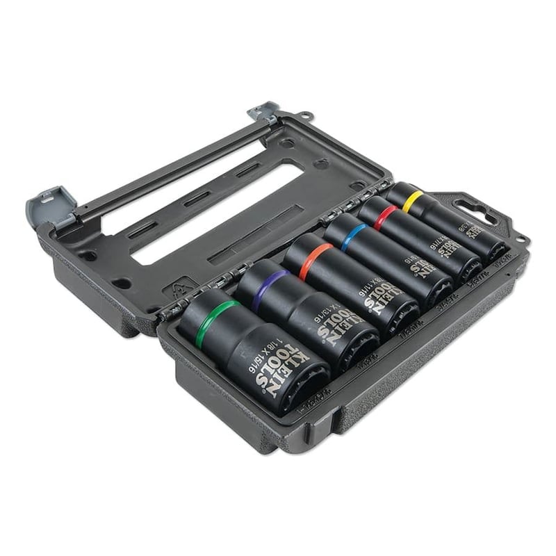2-in-1 Impact 6-Pc. Socket Set with Carrying Case | TechproTool