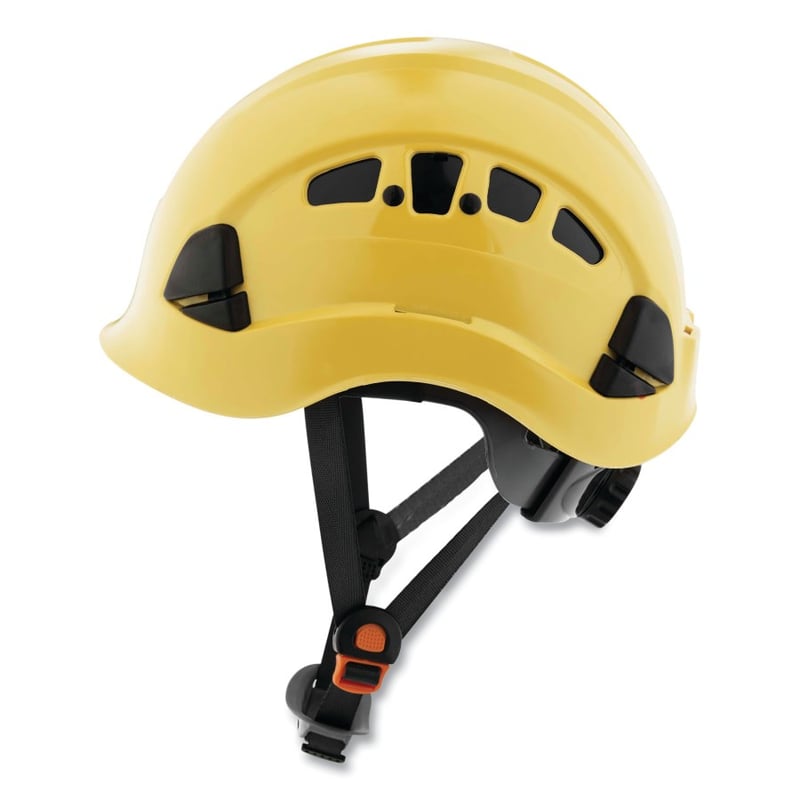 CH-400V Climbing Style Vented Hard Hat 6 pt Rapid Dial Yellow | TechproTool