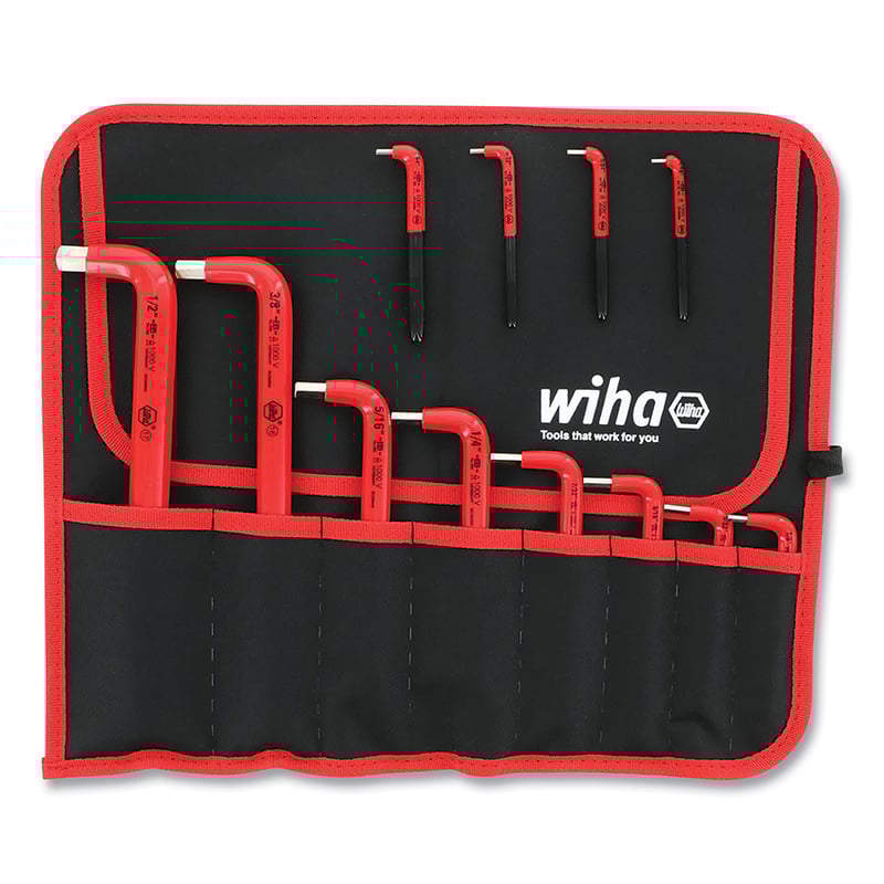 Insulated Hex L-Key Set 12 Pc SAE | TechproTool