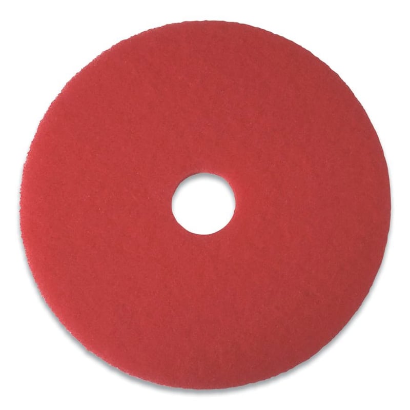 Buffing Floor Pad 17 in Red | TechproTool