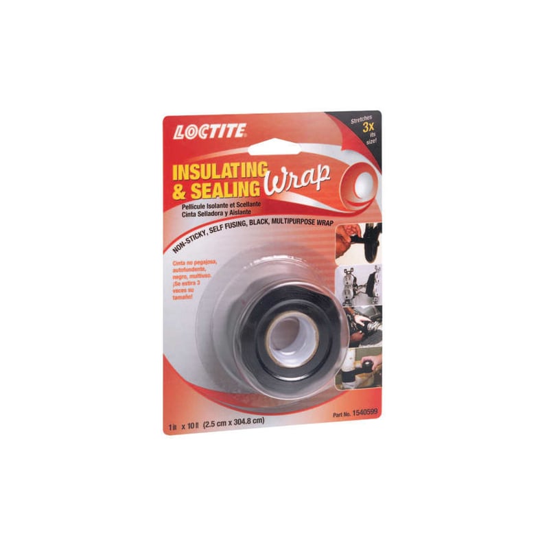 Insulating and Sealing Wraps 1 in X 10 ft Black | TechproTool