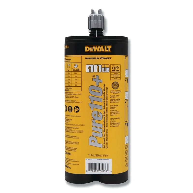 Pure 110+Â® Epoxy Injection Adhesive 9 oz Gray | TechproTool
