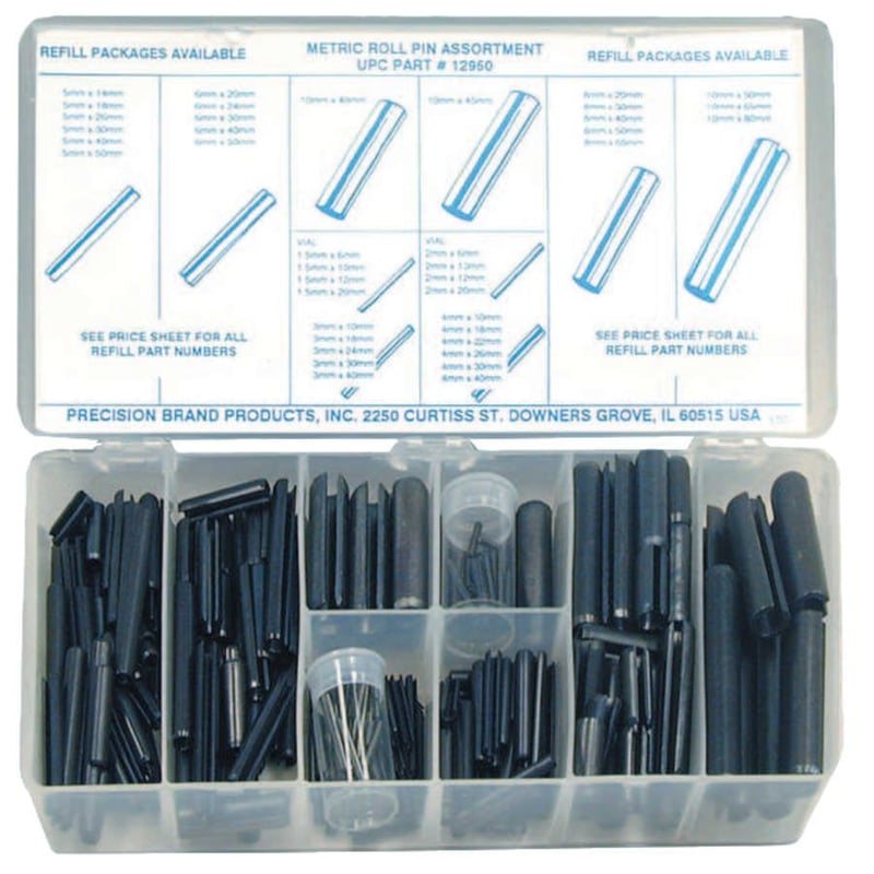 Roll Pin Assortments Spring Steel | TechproTool