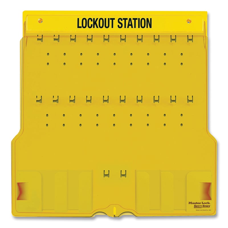 Safety Series Lockout Stations with Key Registration Card 22in Unfilled ...