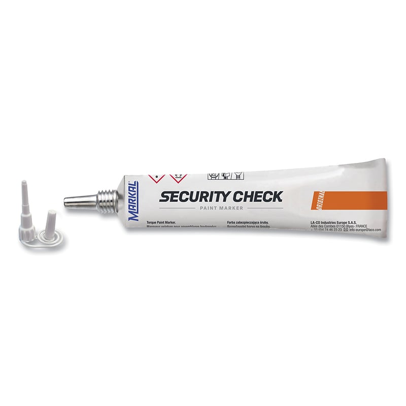 Security Check Paint Marker White Extended Plastic Tip | TechproTool